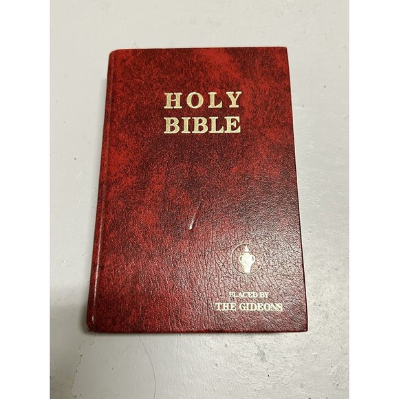 Other | Holy Bible Placed By The Gideons King James Version Kjv Red Hardcover 1978 | Poshmark
